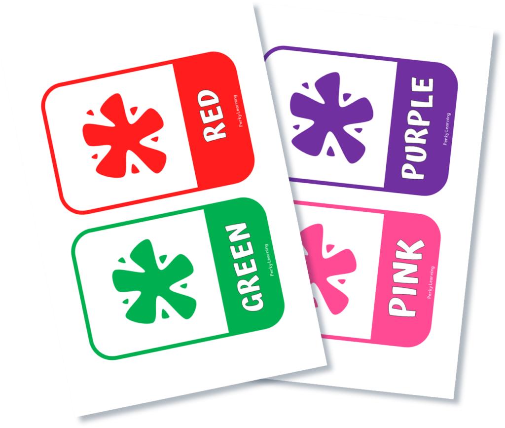 Flashcards Posters Templates 2 - Perky Learning