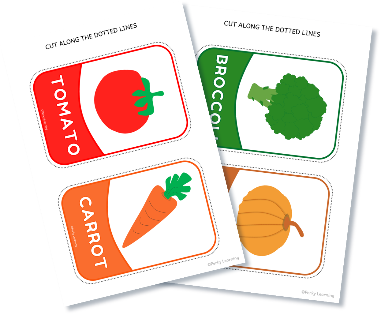 Flashcards Posters Templates 2 - Perky Learning